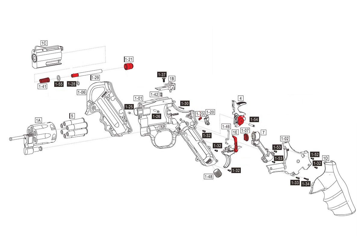 ASG Dan Wesson 715 2.5" Revolver