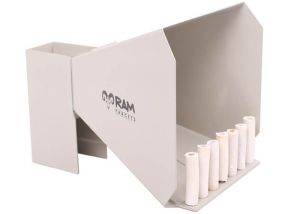 Pellet trap Fritzmann 14 x 14 with chalk pipes holder