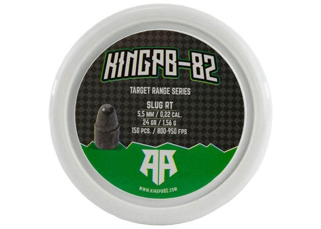 Airgun Slugs KingPB-82 5.5 mm Target Range RT 24 grain (.218)