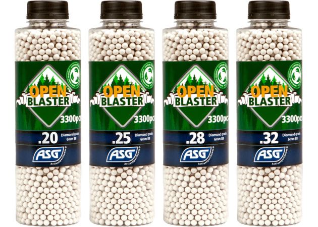 BB's ASG Open Blaster Bio White 3300 pcs