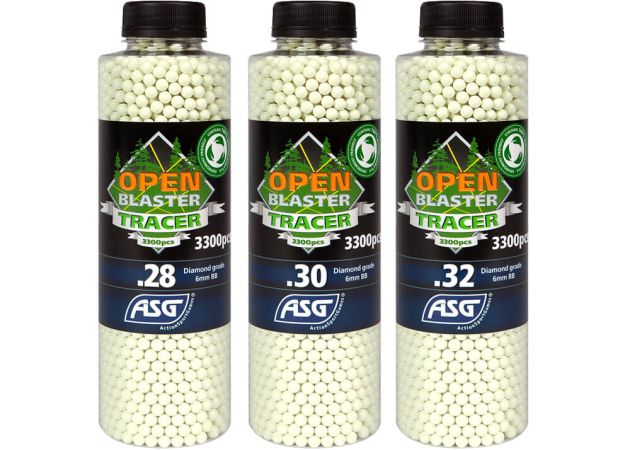 BB's ASG Open Blaster Bio Tracer Green 3300 pcs