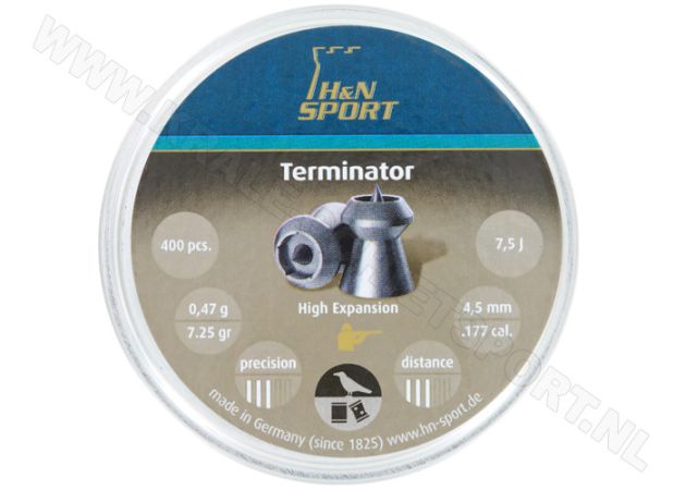 Airgun Pellets H&N Terminator 4.5 mm 7.25 grain