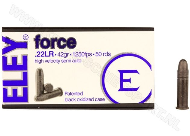 Kogelpatronen Eley Force .22 LR 42 grain