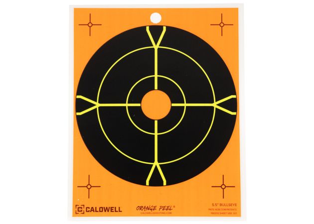 Orange Peel Caldwell Bullseye Targets 5.5''
