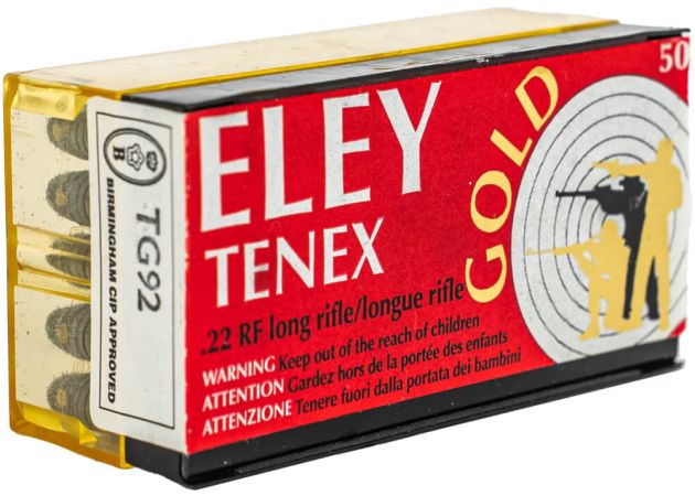 Kogelpatronen Eley Tenex Gold .22 LR (1100 st) (gecorrodeerd)