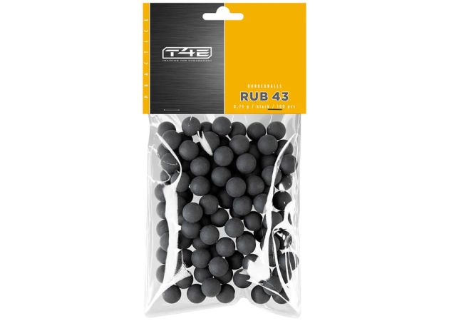 Rubber balls Umarex T4E Practice RUB .43 12 grain