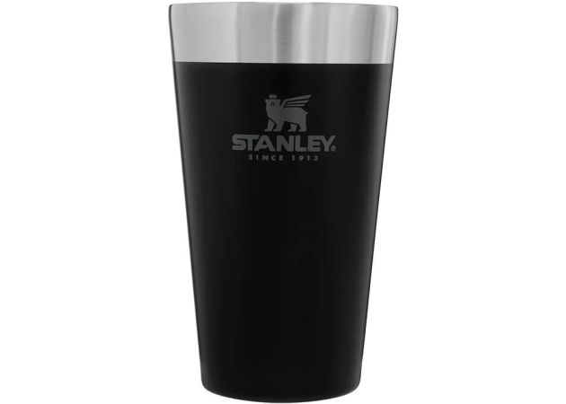 Thermos Cup The Stacking Beer Pint 0.47 L - Matte Black Pebble
